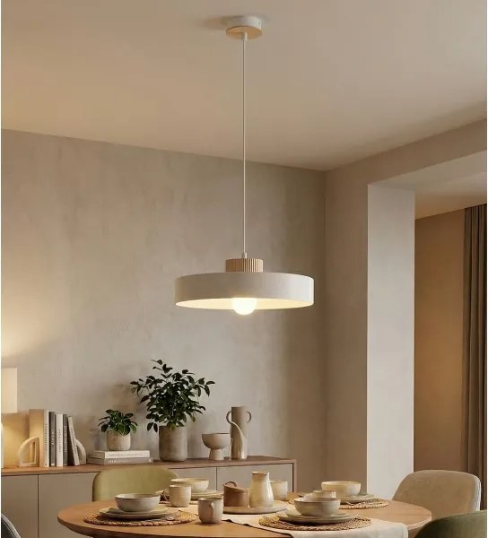 Lustr na lanku KIVI 1xE27/15W/230V bílá