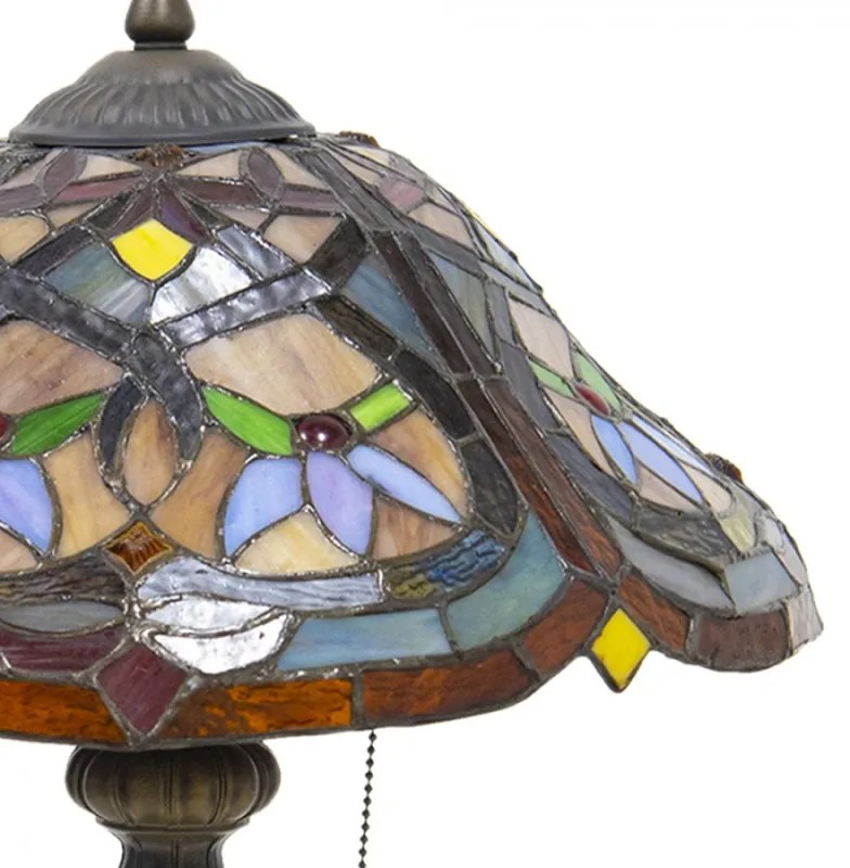 Stolní lampa Tiffany Piet – 40x54 cm