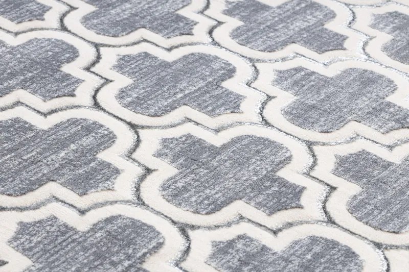 Dywany Łuszczów Kusový koberec Core W6764 Trellis grey/cream - 120x170 cm