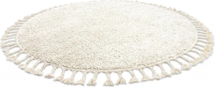 Kusový koberec Berber 9000 cream kruh, 120x120 (priemer) kruh, biela, obývacia izba, Dywany Łuszczów
