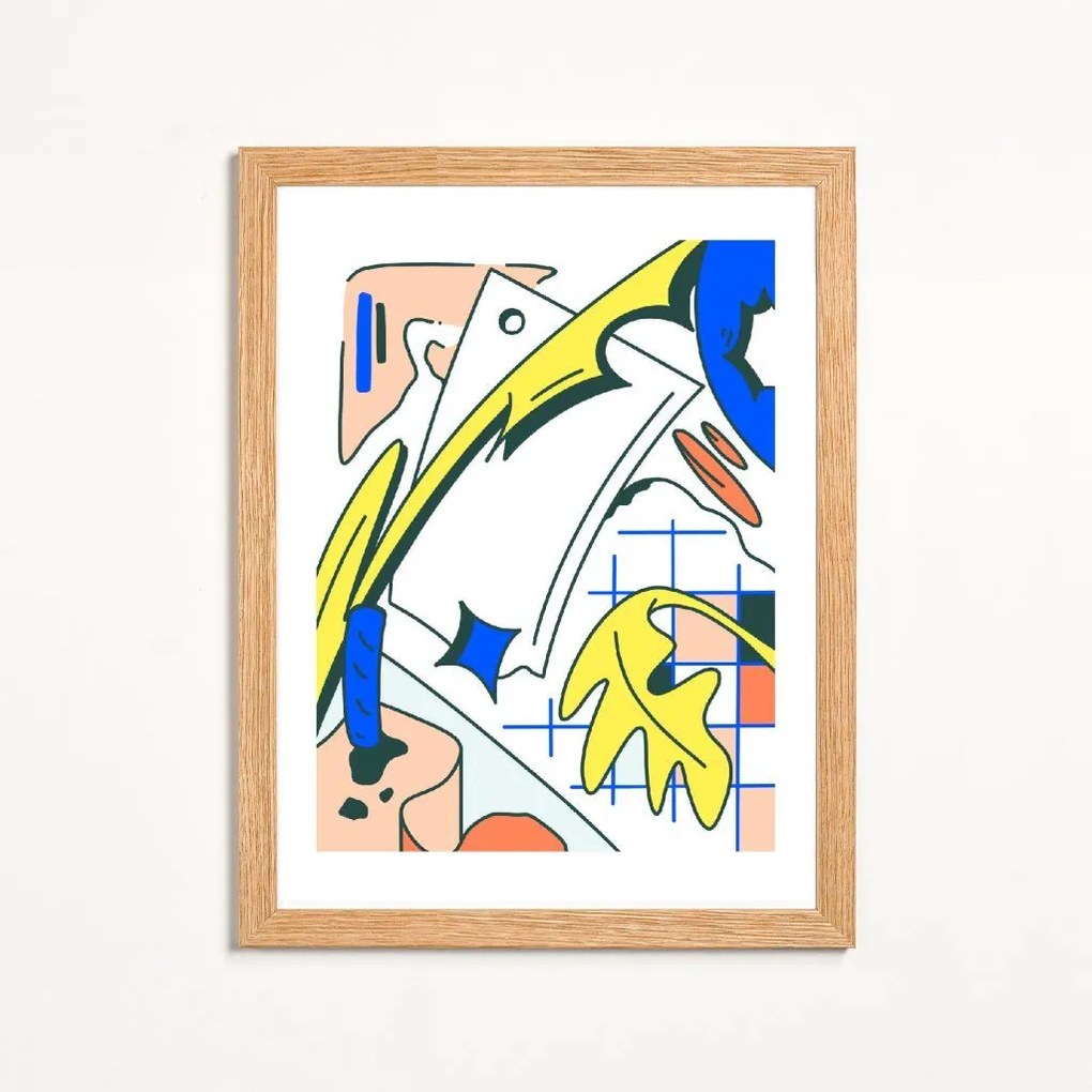 PAUSER | Cleaver II Rám: Bílý, Velikost: 40 x 30 cm
