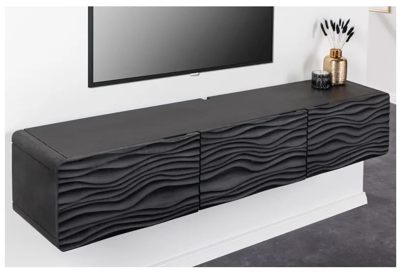 Massive home | Luxusní tv stolek Black lagoon mango 160cm