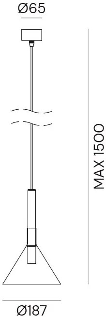 Il Fanale Alchimia, závěsné svítidlo z mosazi a čirého skla, 1x25W G9, prům. 18,7cm