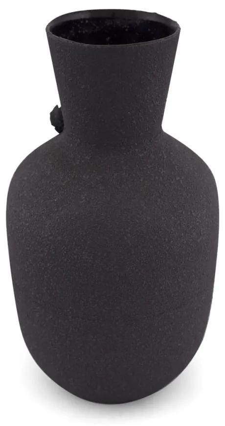 Váza L - design Roman Šedina, keramická hmota, černá