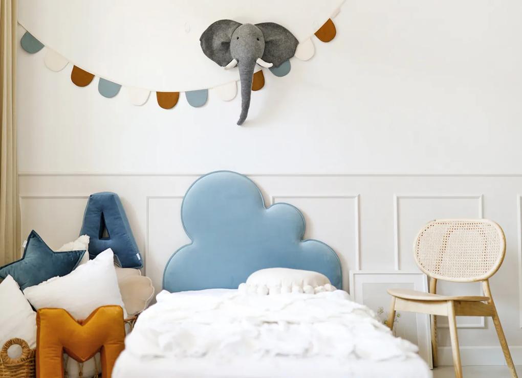 MINKO Čalouněná jednolůžková postel CLOUD do dětského pokoje Zvolte barvu: Růžová, Zvolte rozměr: 120x200 cm, Zvolte stranu: Vpravo