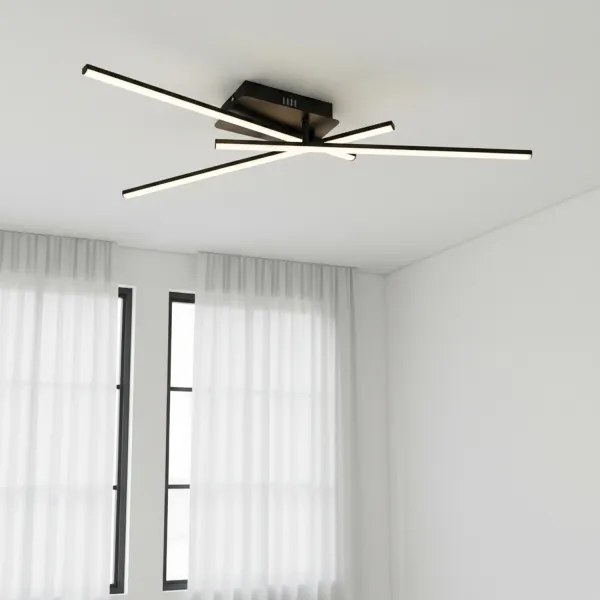Brilagi - LED Stropní svítidlo STRIPES LED/30W/230V černá