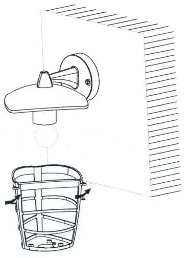 Eglo 93095 - LED Venkovní nástěnné svítidlo ALORIA 1xE27/8,5W/230V IP44