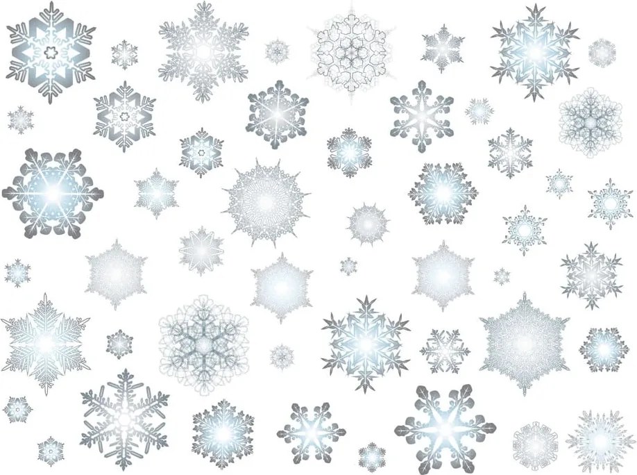 Vánoční samolepka Ambiance Snowflakes