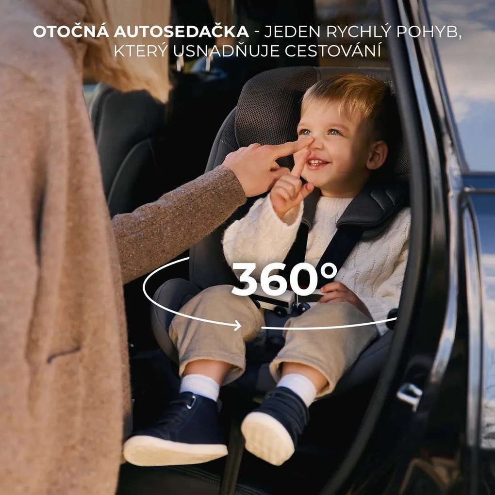 Kinderkraft Autosedačka Xrider 2 i-size  40 - 125 cm Grey