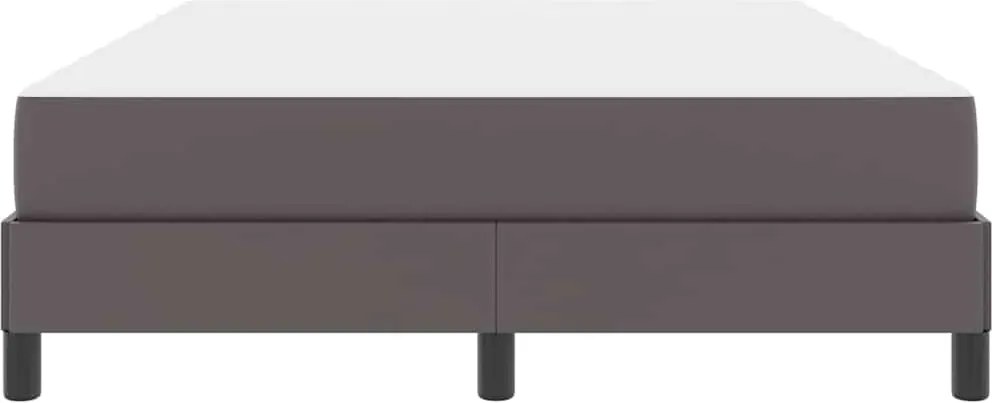 Rám postele s matrací Šedá 140 x 190 cm textil 3398631
