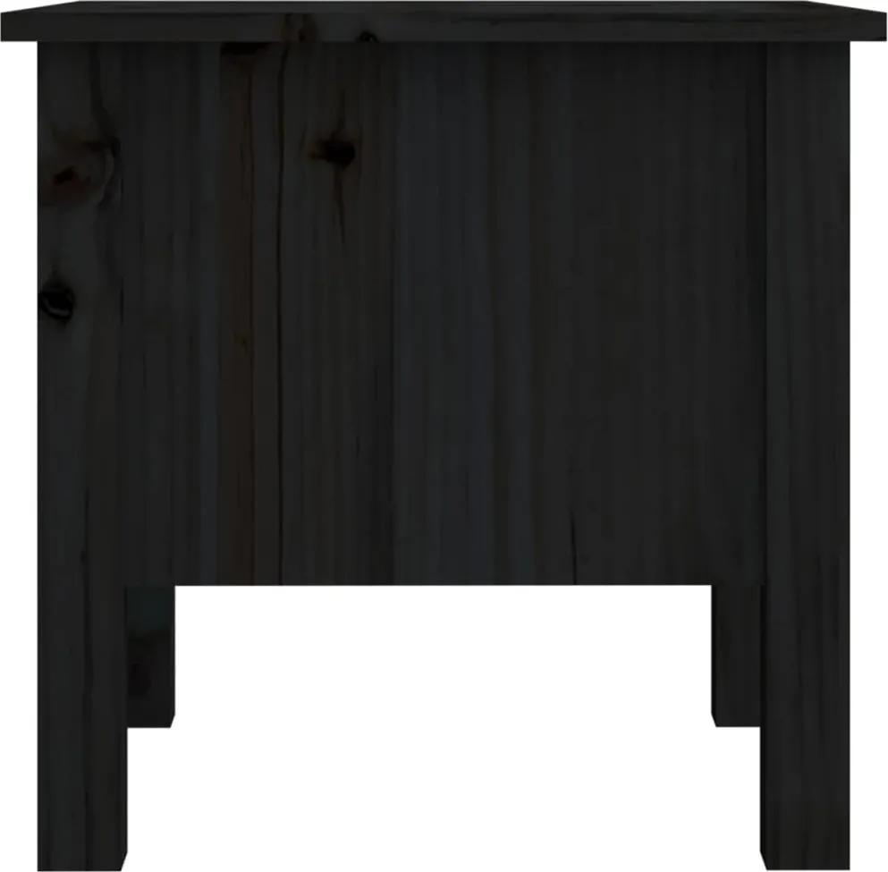 vidaXL Odkládací stolky 2 ks 40 x 40 x 39 cm masivní borovice [813793] Barva: Šedá