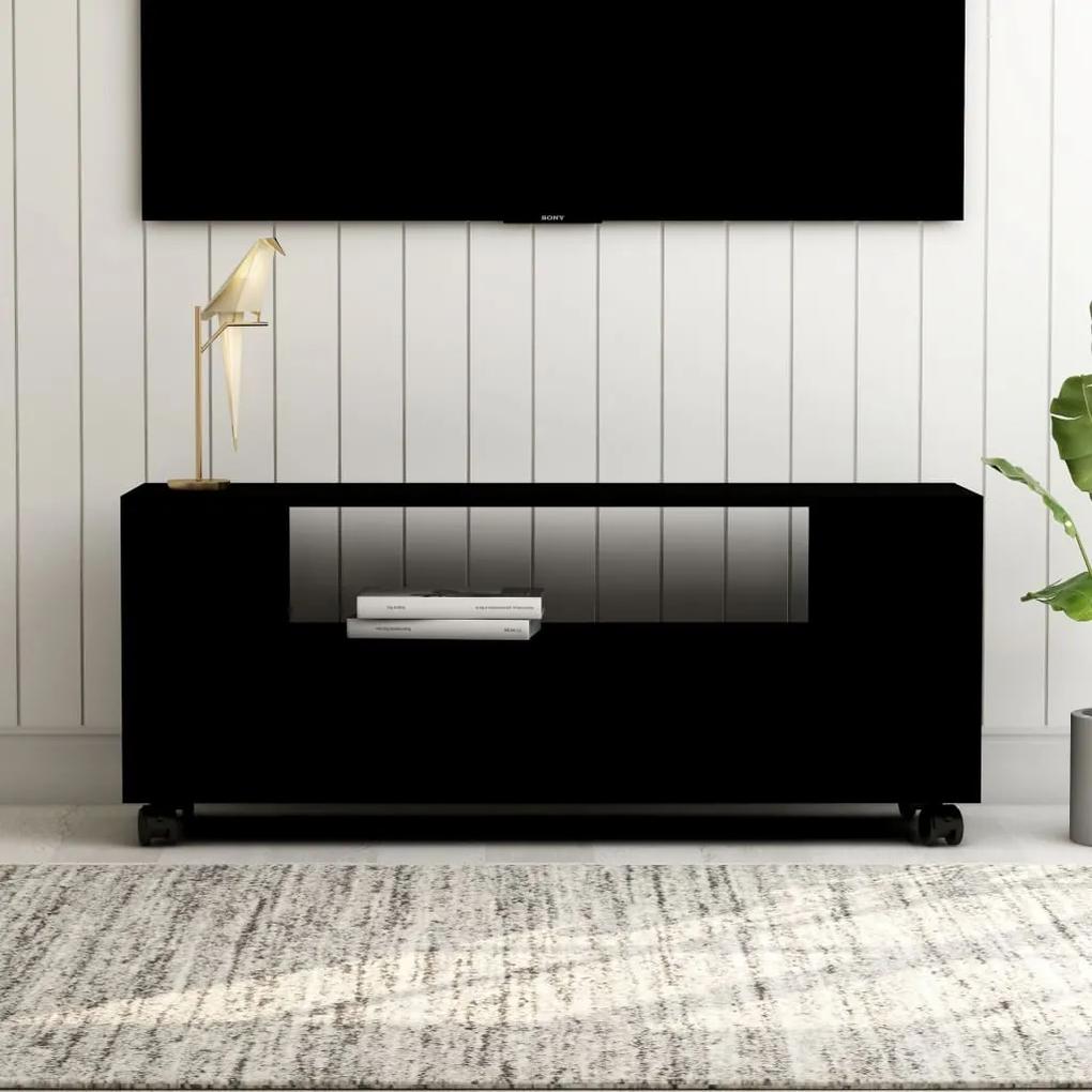 801347 vidaXL TV stolek černý 120 x 35 x 43 cm dřevotříska