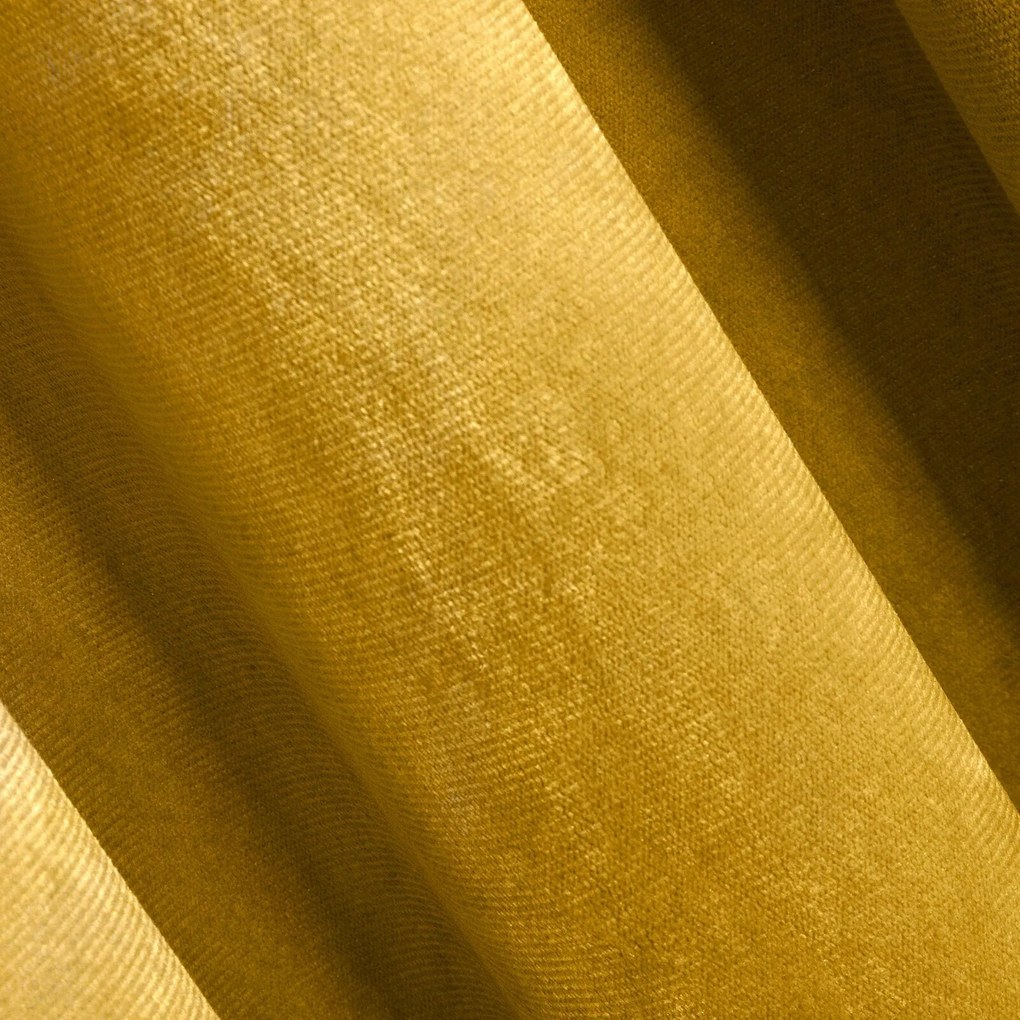 ZATEMŇOVACÍ ZÁVĚS NA KROUŽCÍCH MELANIE 140X250 CM HOŘČICOVÁ