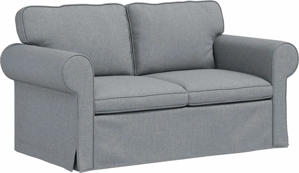 Set pohovek 2 ks Světle šedá textil 3407486