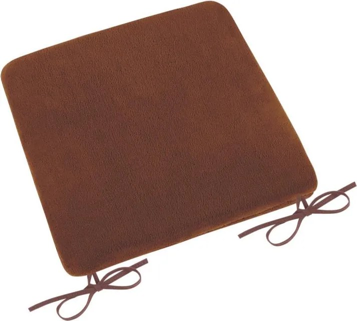 Bellatex Sedák hladký Korall micro Hnědá 40x40 cm