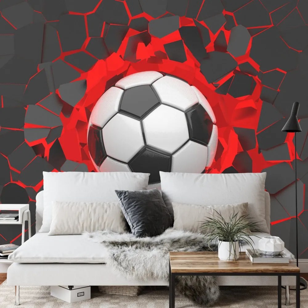 Fototapeta Fotbal 3D Strukturální vinyl 135x90