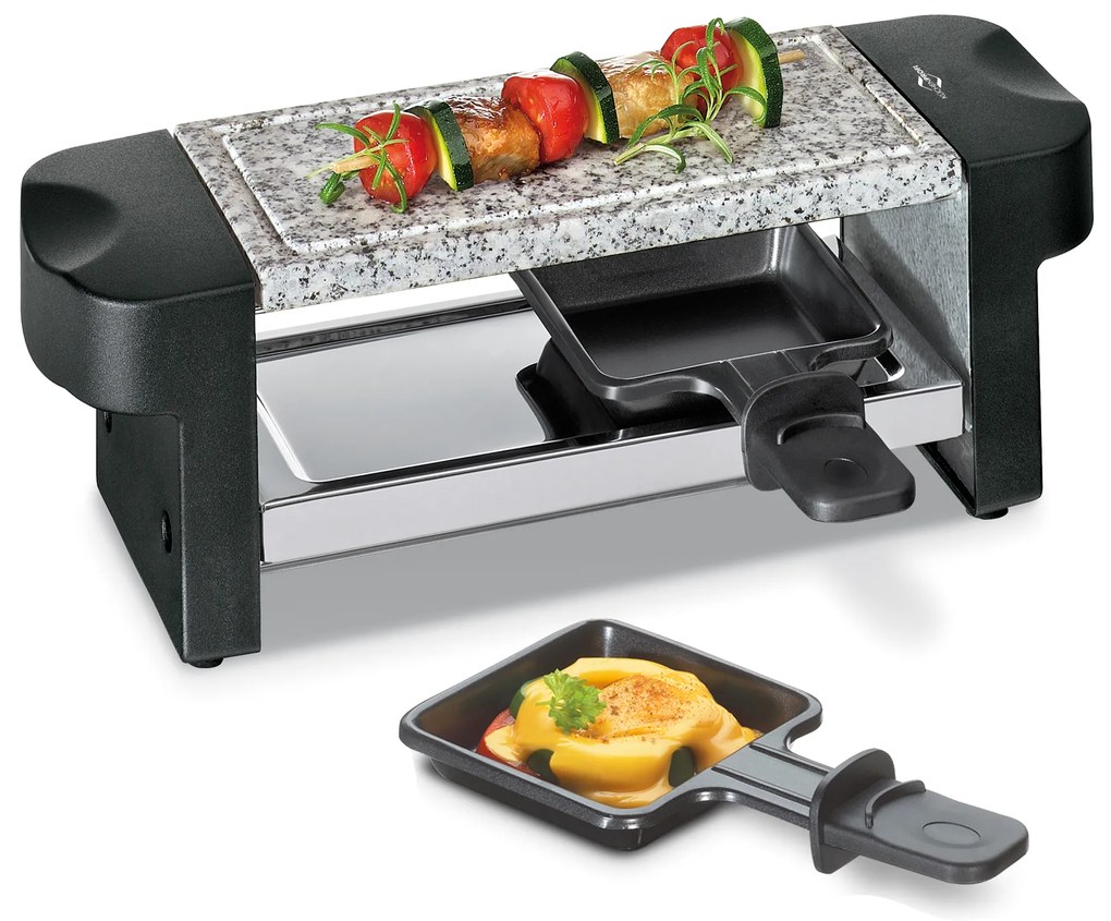 Küchenprofi HOT STONE DUO Elektrický Raclette gril černý pro 2 osoby
