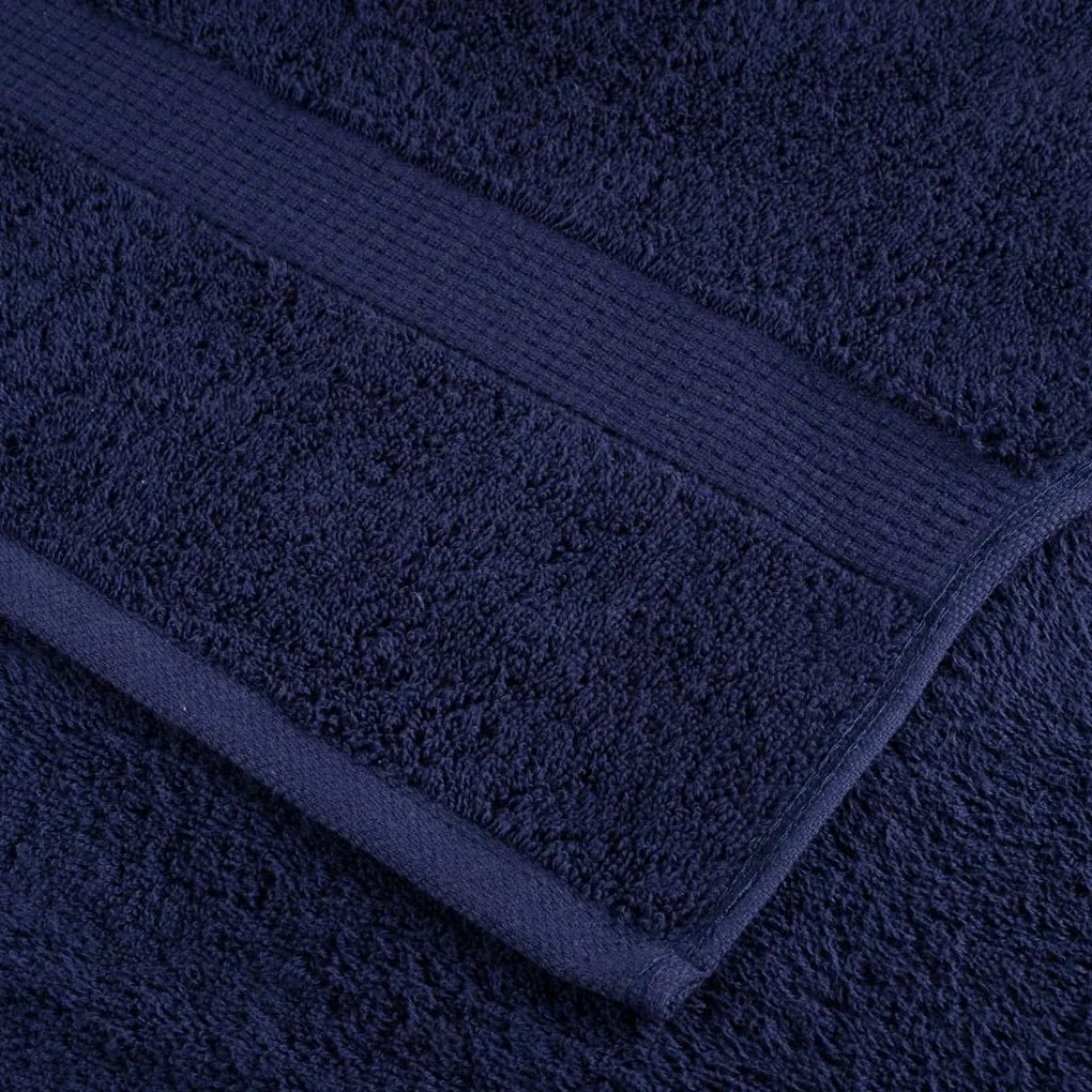 Prémiové saunové osušky SOLUND 4 ks tmavě modré 80x200 cm 600 g/m² 137267
