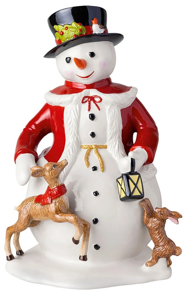Villeroy & Boch Porcelánová vánoční dekorace Christmas Toys, Sněhulák, 36 cm 14-8602-6545