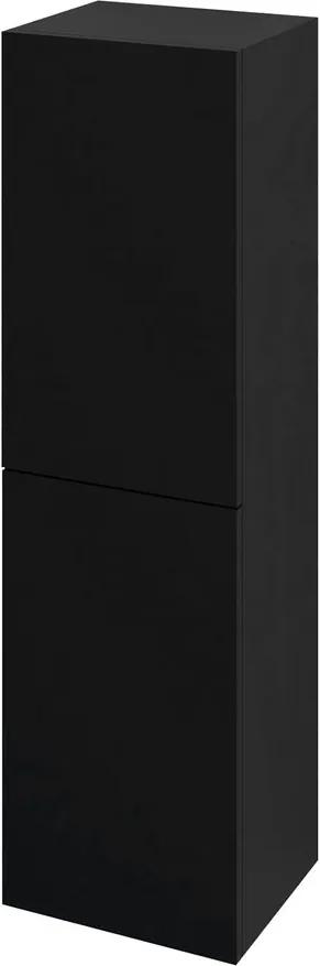 Sapho TREOS skříňka vysoká 35x140x30cm, 2x dvířka, levá/pravá, černá mat - TS351