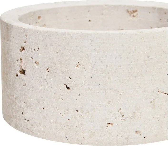 Dekorativní kamenný úložný box v přírodní barvě ø 14x8 cm Tibor – Premier Housewares