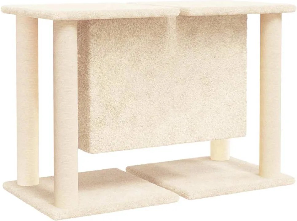 Škrabadlo pro kočky se sisalovými sloupky krémové 50 cm 171657