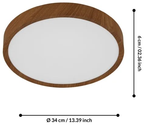 Eglo 75628 - LED Stropní svítidlo GIGLIO LED/14,6W/230V