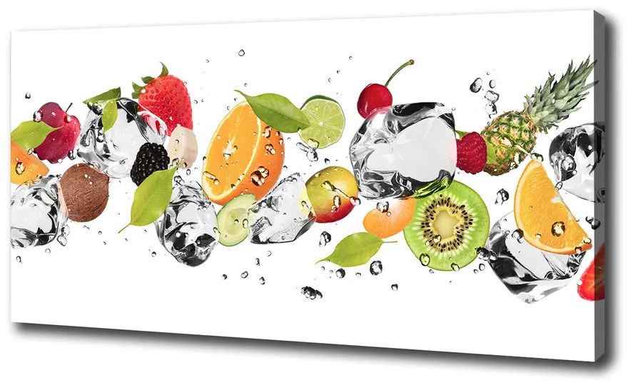 Wallmuralia Foto obraz na plátně Ovoce a voda 100x50 cm