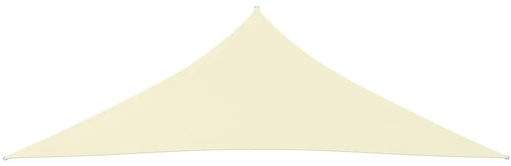 vidaXL Stínící plachta oxfordská látka trojúhelníková 5x5x6 m krémová