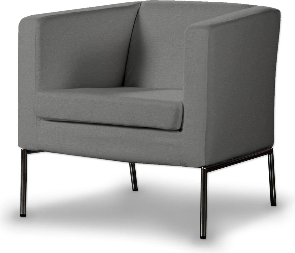 Potah na křeslo IKEA Klappsta barva šedá látka sametová