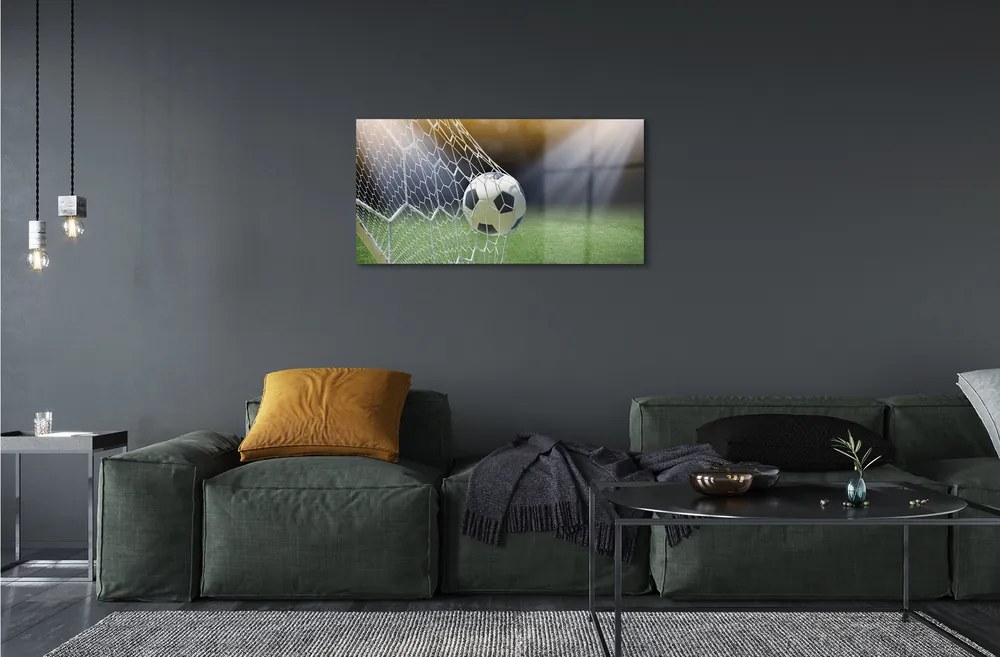 Obraz na skle Fotbalový stadion 120x60 cm