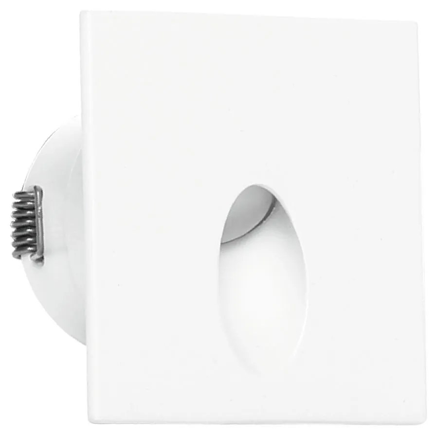 iLed 86563W70 Quara65_Q, bílé zápustné LED svítidlo do stěny, 1x2W 3000K, rozměr 7x7cm, IP65