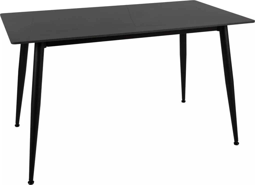 Jídelní stůl Rion 130 cm keramika černý mramor/černý