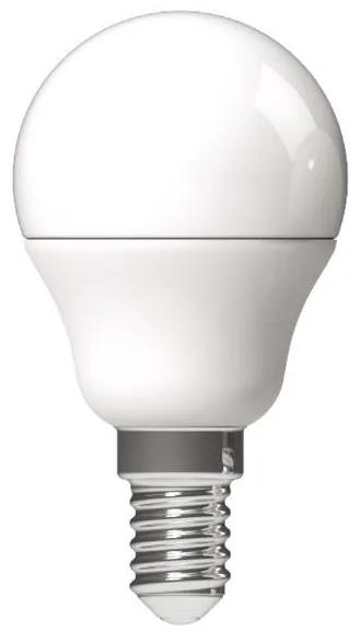Prémiová LED žárovka E14 6,5W 806lm G45, studená, ekv. 60W, 3 roky