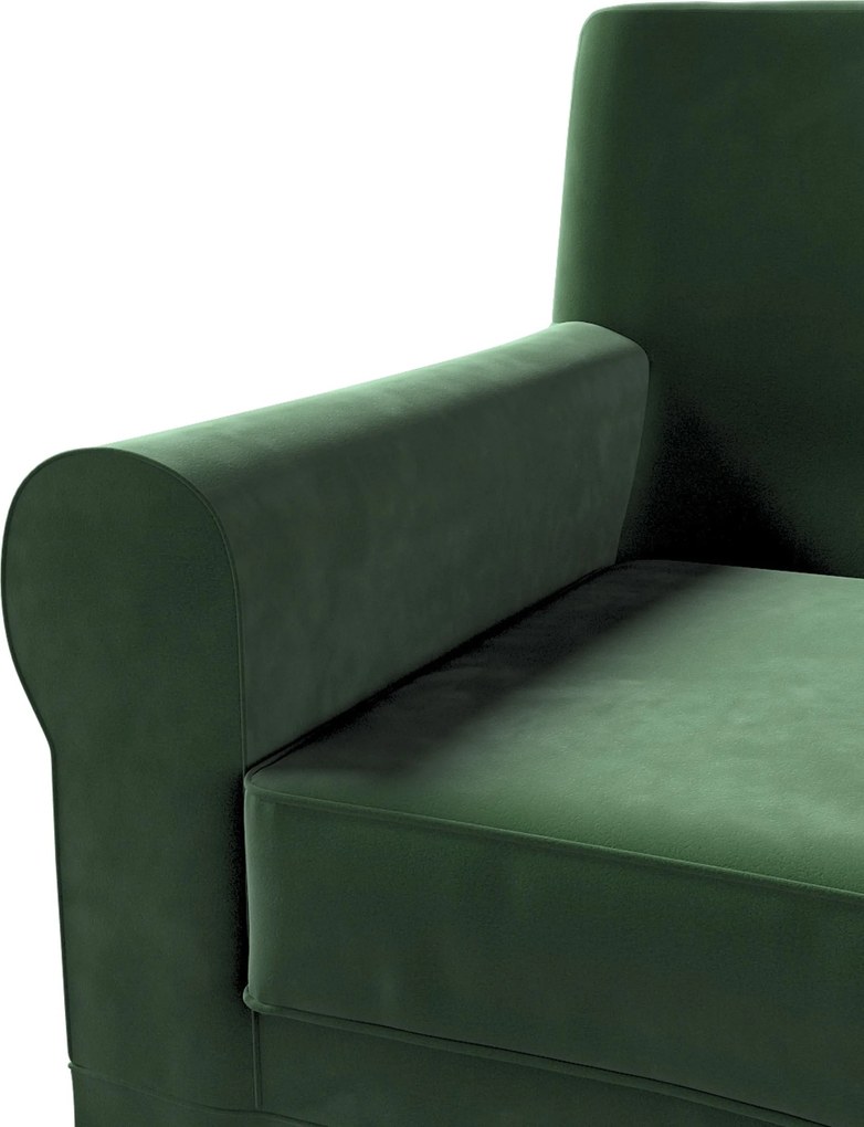 Potah na křeslo IKEA Ektorp Jennylund barva zelená látka lesklé, sametová