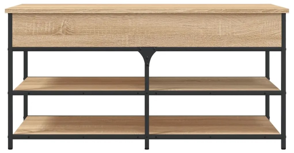 Lavice s botníkem dub sonoma 100x42,5x50 cm kompozitní dřevo - Default Title
