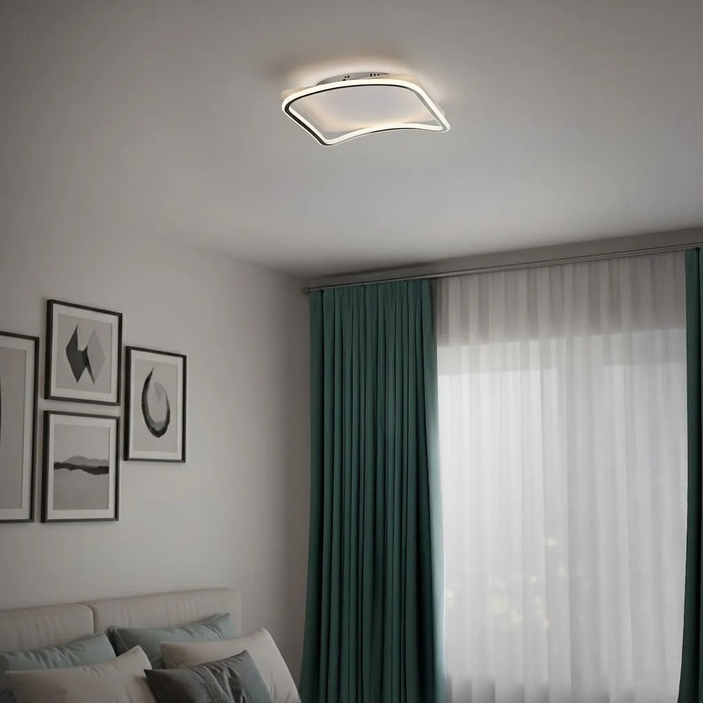 Stropní LED svítidlo Cali Square, 1x LED 30w, 4000k, b