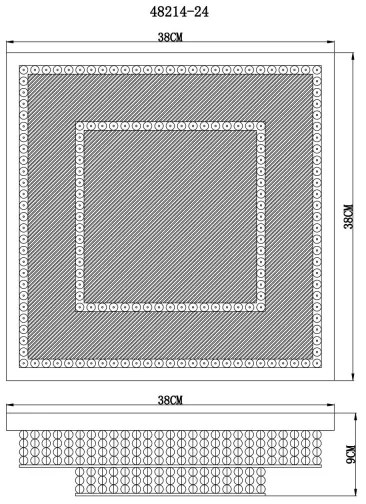 Globo 48214-24 - LED Stropní svítidlo CAKE LED/24W/230V