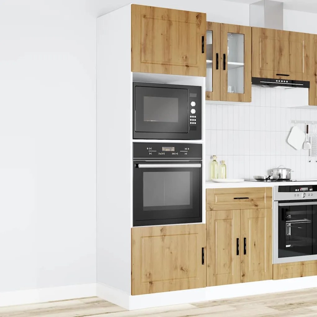 Skříňky na troubu 2 ks "Porto" dub artisan kompozitní dřevo 3315060