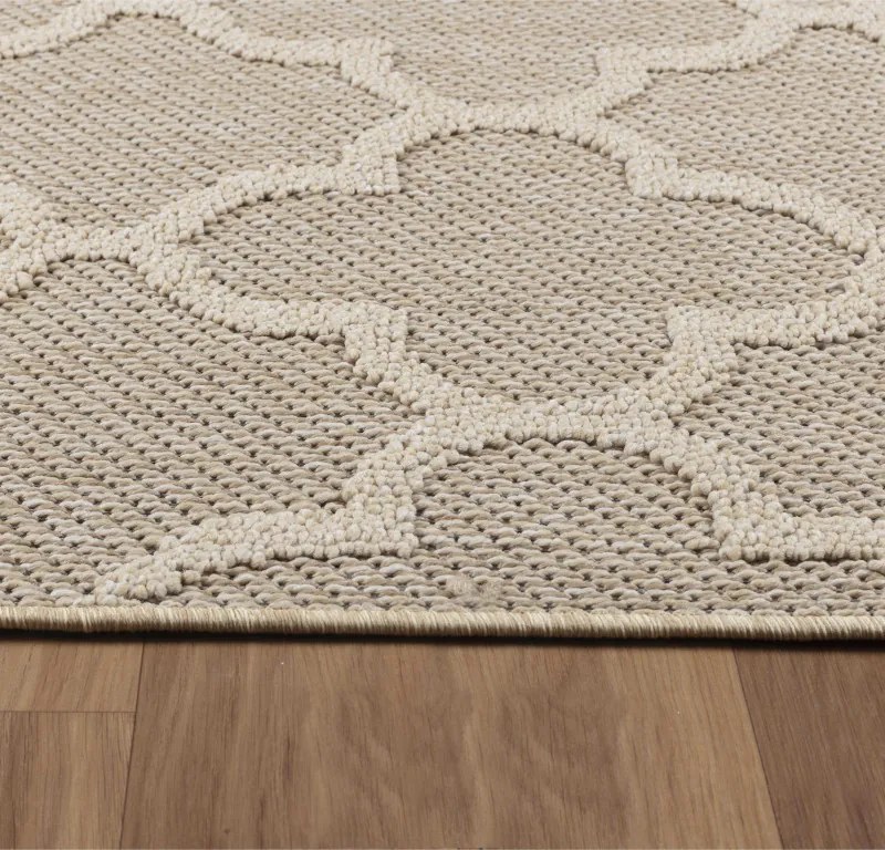 Kusový koberec Patara 4951 Beige – na von aj na doma, 80x150, béžová, chodba / predsieň, Ayyildiz