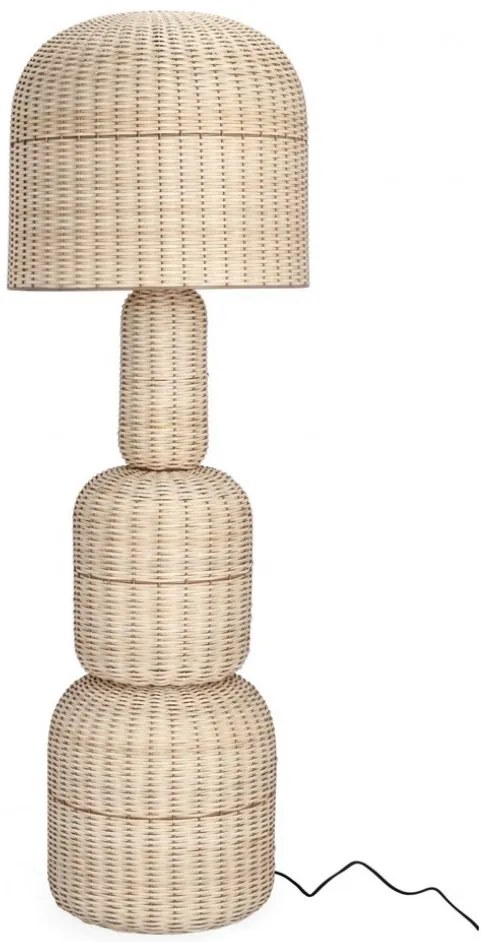 BIZZOTTO Ratanová podlahová lampa SIKKIM 0828153