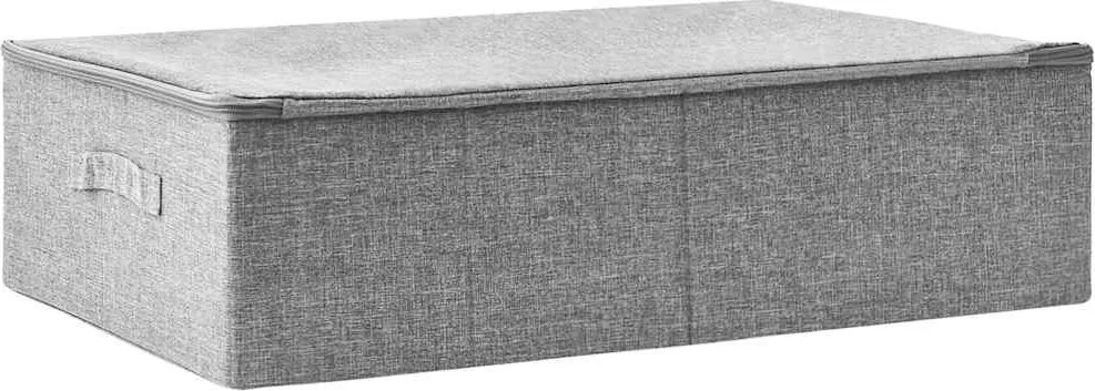 Úložný box textil 70 x 40 x 18 cm šedý 332905