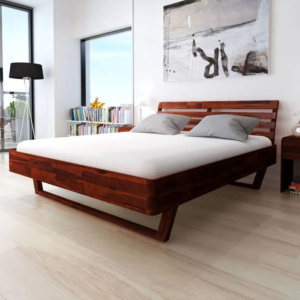 Rám postele z masivního akáciového dřeva | 180x200 cm