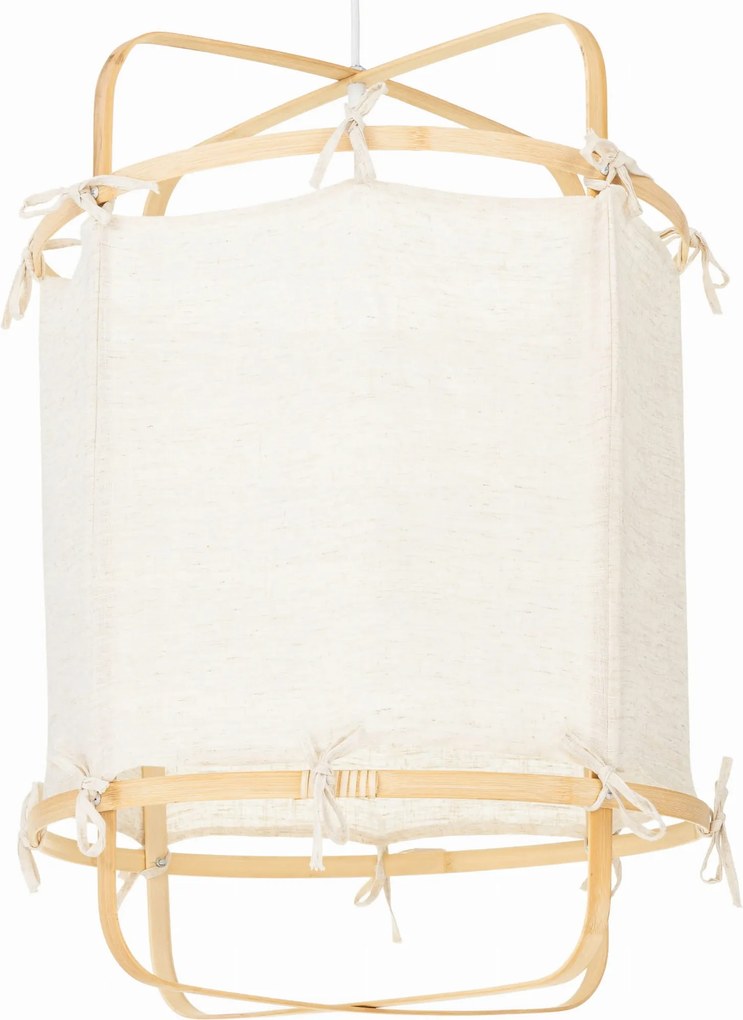 Závěsná lampa Boho lněná Linen TH01 45 cm