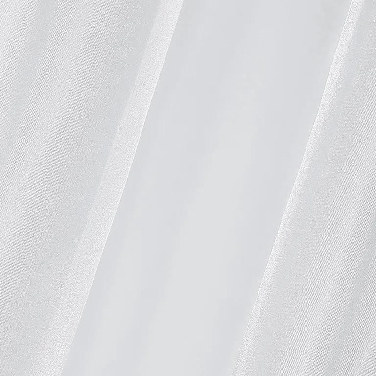 Goldea perleťově bílá hladká organza bez vzoru - metráž 145 cm