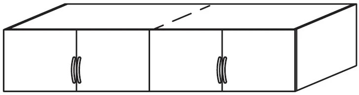 Skříňový nástavec Case, 181 cm, dub sonoma