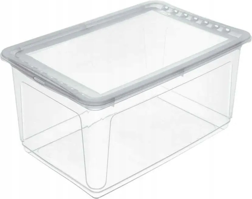 Keeeper Úložný box s víkem (má 2 funkce) BEA Clearbox 43L, 59 x 39 x 27 cm