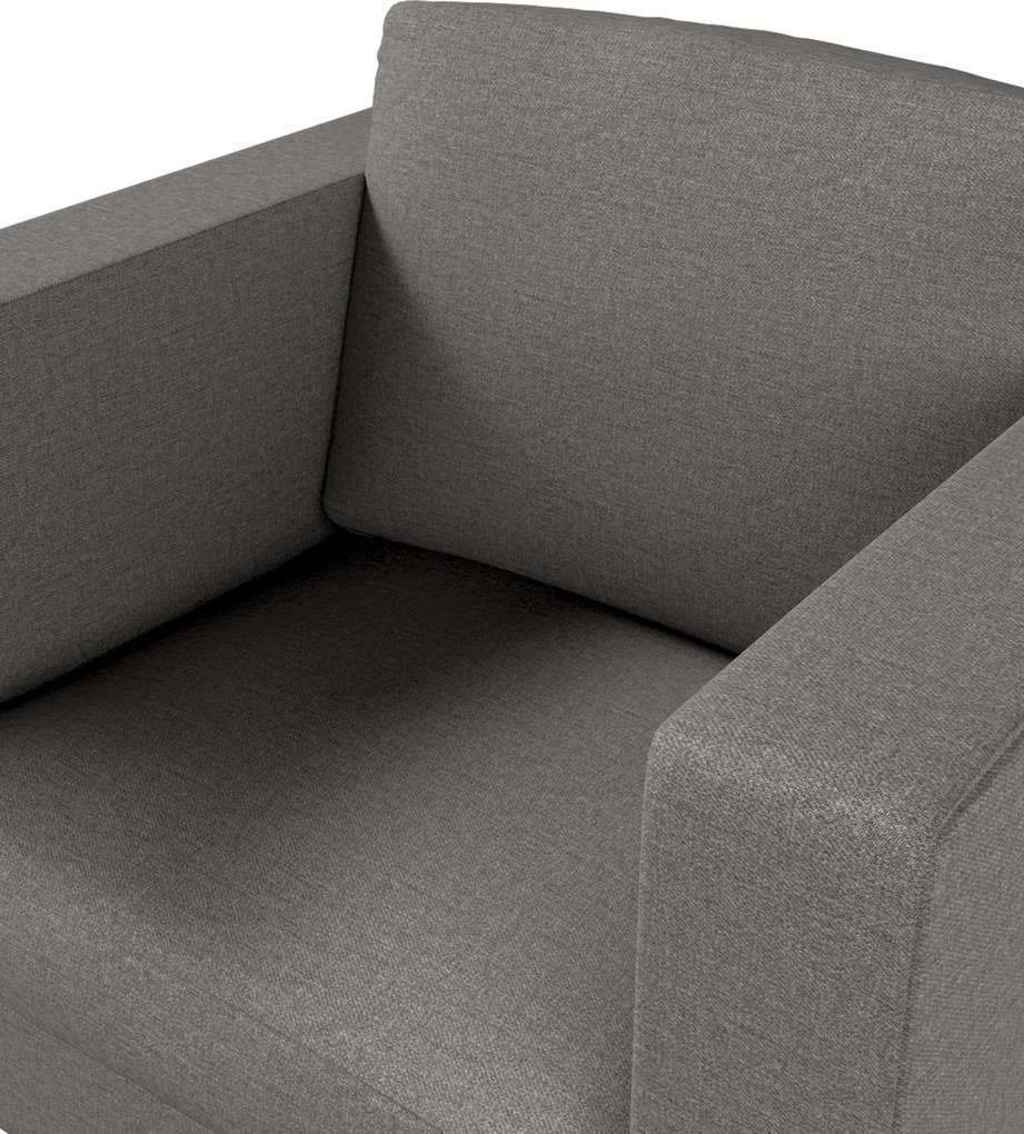 Potah na křesko IKEA Karlanda, krátký barva šedá látka pletený vzor