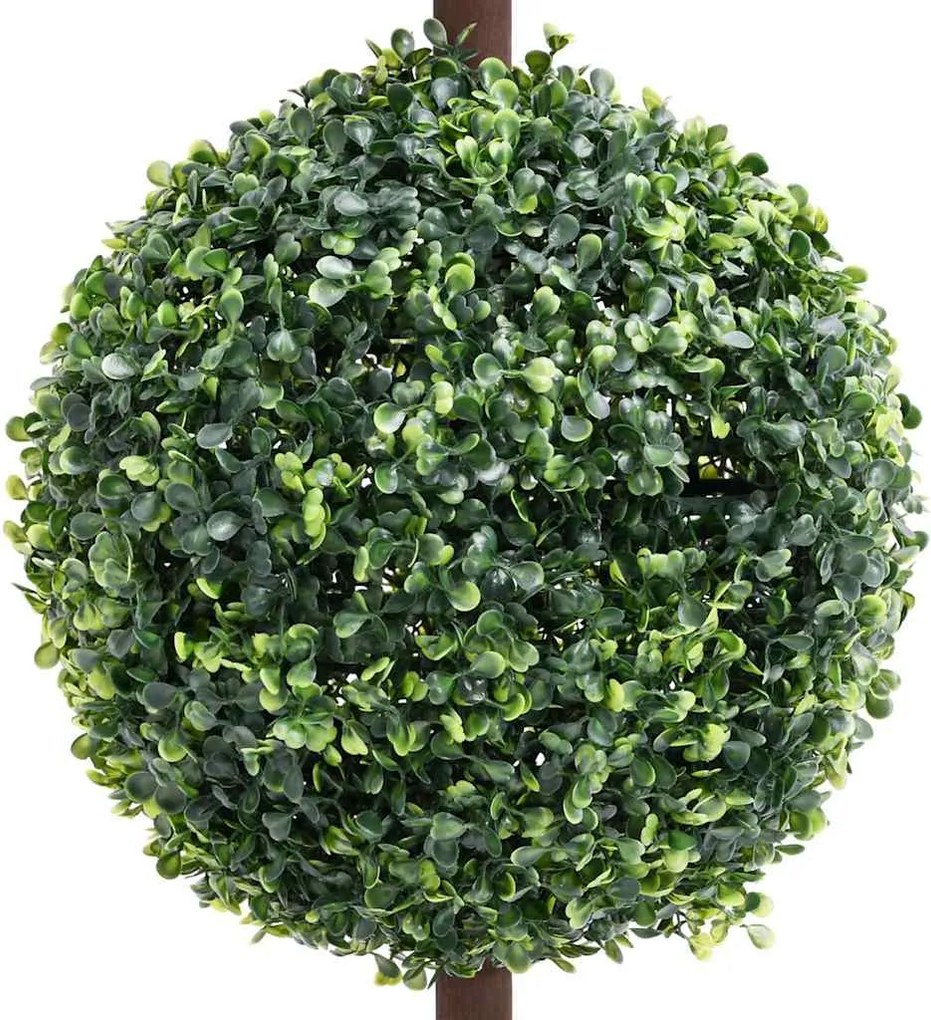 Umělý zimostráz ve tvaru koule s květináčem zelený 118 cm 336511