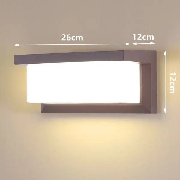Brilagi - LED Venkovní nástěnné svítidlo BRICKY LED/12W/230V hnědá IP54